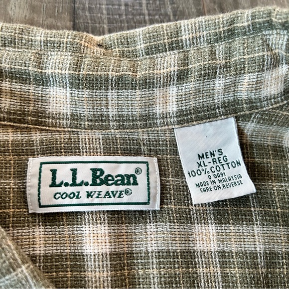 L.L. Bean | Shirts | Vtg Ll Bean Cool Weave Short Sleeve Shirtitemid ...